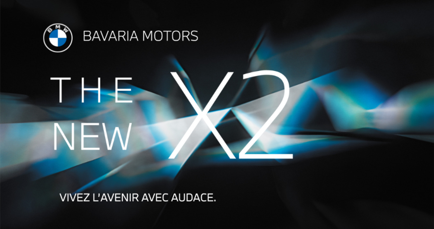 CENTRE D'ESSAI NOUVELLE BMW X2.|BMW BAVARIA MOTORS LA GARDE